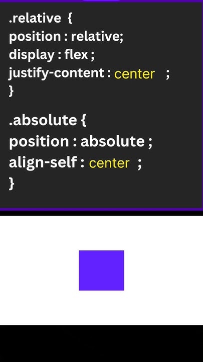 example to understand relative and absolute Position in css #html #css #absolute #csstricks ...