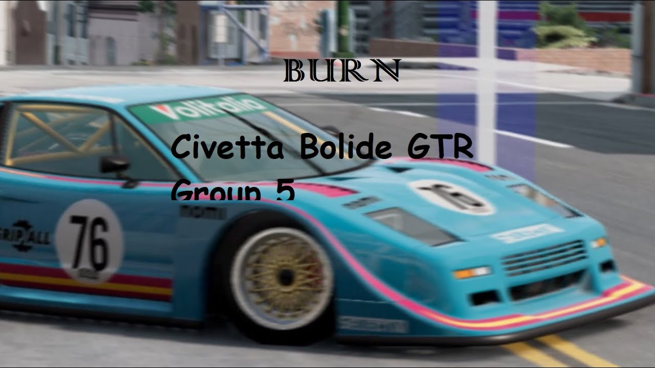 Civetta bolide GTR group 5 - Burn - YouTube