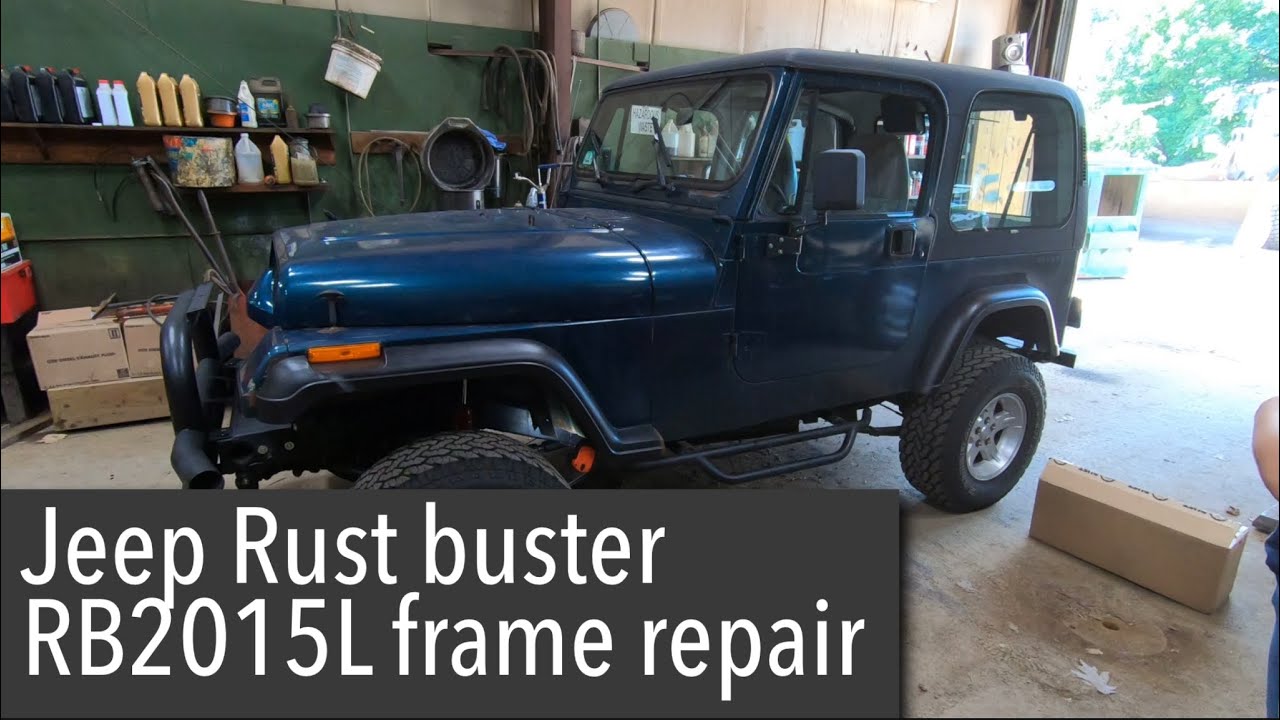 Jeep yj rust buster frame repair RB2015L - YouTube