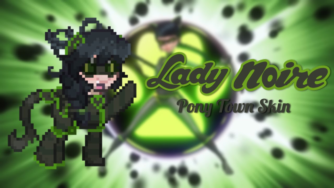 🐞 | Lady Noire Pony Town Skin Tutorial ~ Miraculous Ladybug - YouTube
