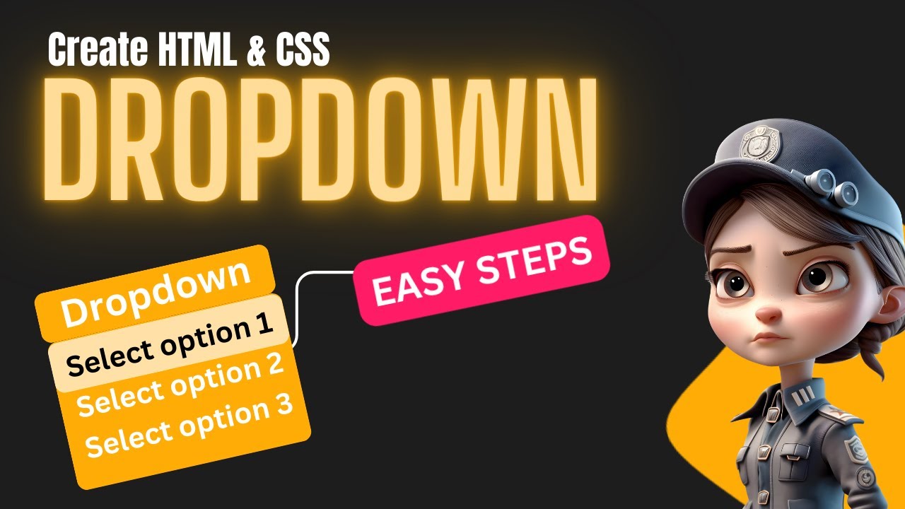 Create Dropdown without Javascript | Dropdown Menu - YouTube