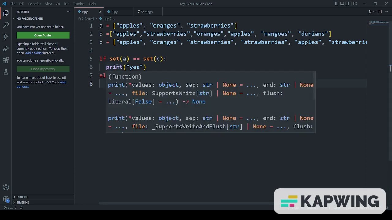 Finding If Two Lists Have The Same Elements Sets Python YouTube Finding If Two Lists Have The Same Elements Sets Python YouTube