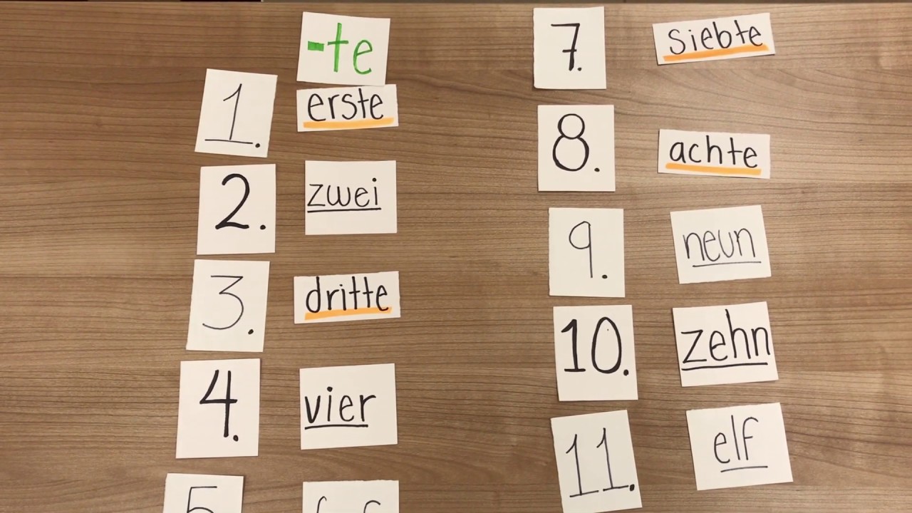 German numbers - YouTube