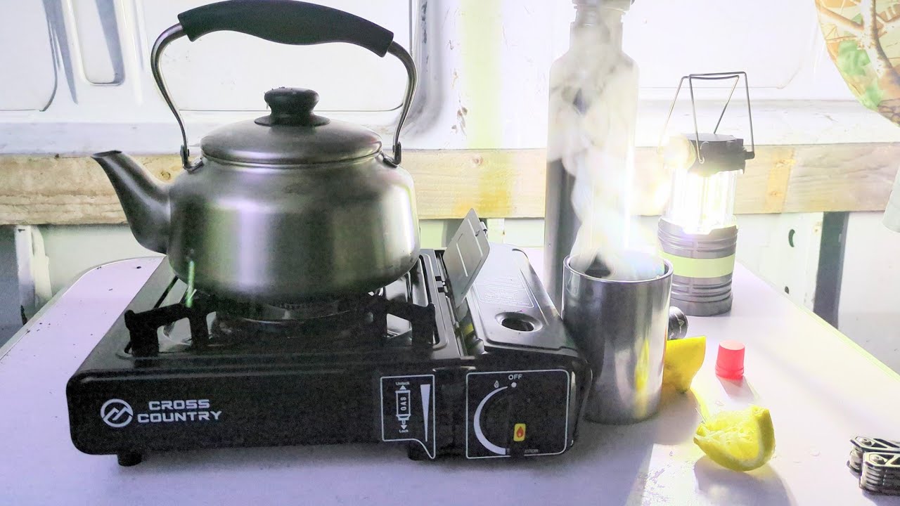 Winter Camping on A Stormy Night In The Camper Van - YouTube
