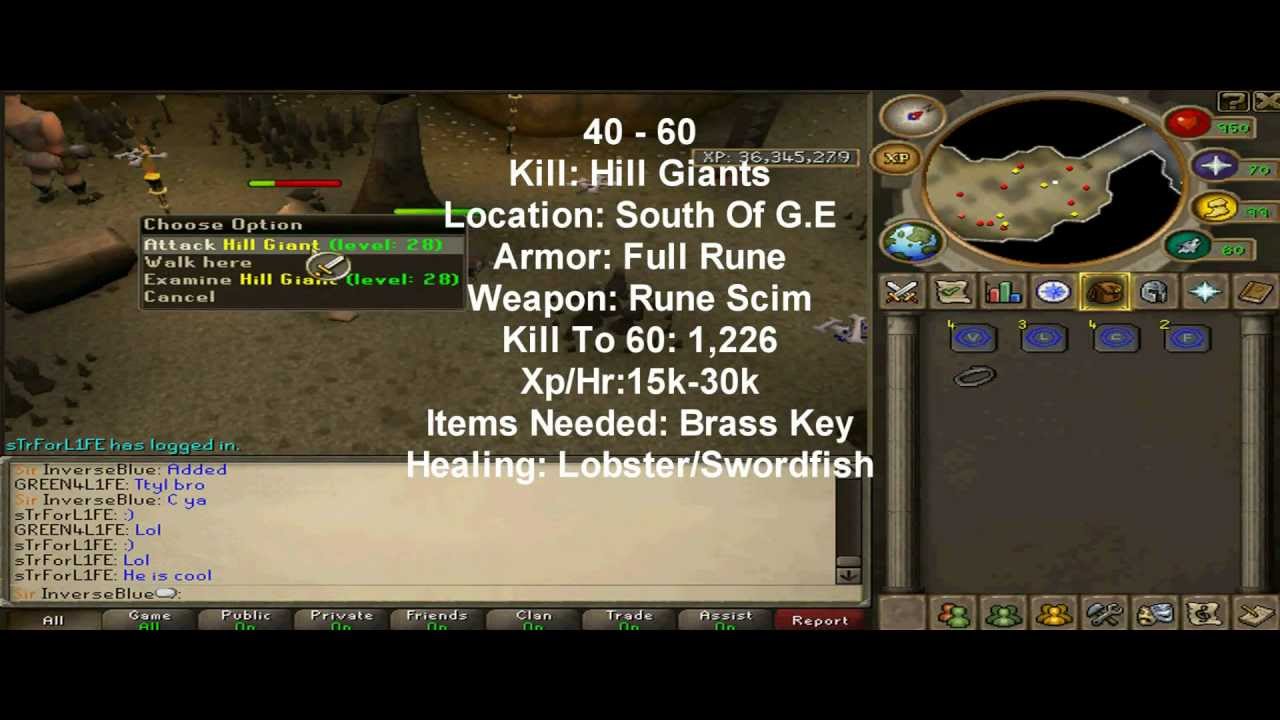 [HD]Runescape 1 - 99 Combat Guide P2P & F2P (Attack/Strength/Defence ...