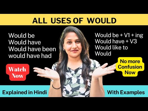 All Different uses of WOULD || English Grammar || Daily Use English ...