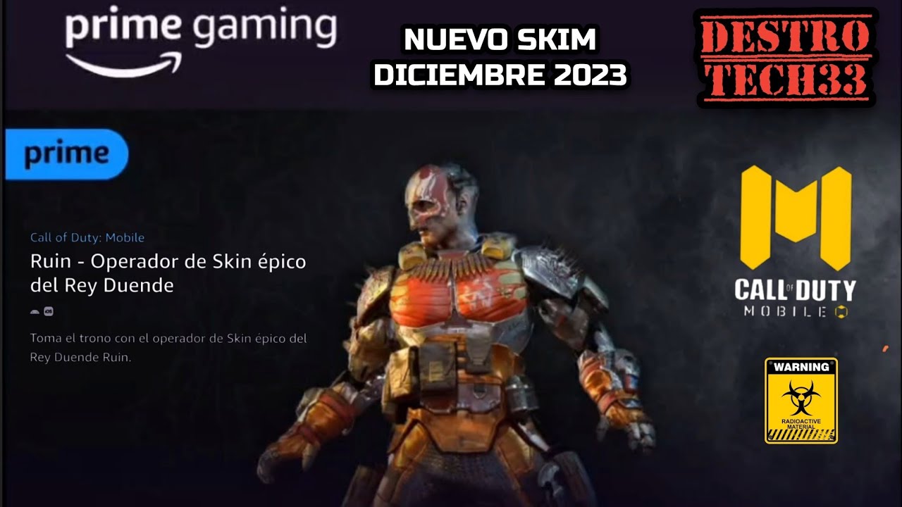NUEVO SKIM EN COD MOBILE DE AMAZON GAMING CÓMO OPTERNER Y MUESTRA ...