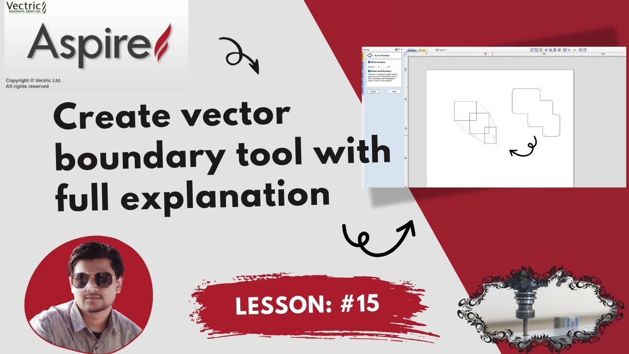 Create vector boundary tool in Aspire software Lesson 15 - YouTube