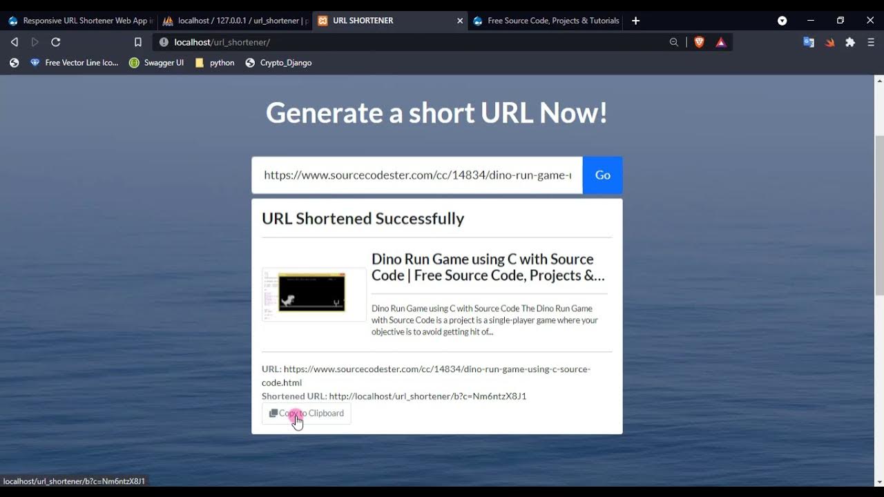 Responsive URL Shortener Web App using PHP DEMO - YouTube