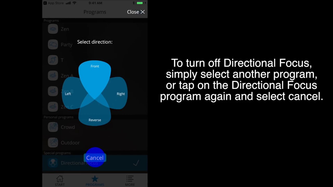 BEYOND App Tutorial: How to Use Directional Focus - YouTube