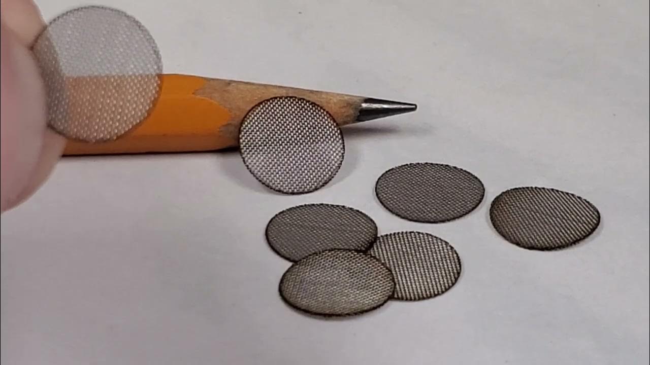 High precision cutting of tiny mesh screens to use in a filter assembly ...