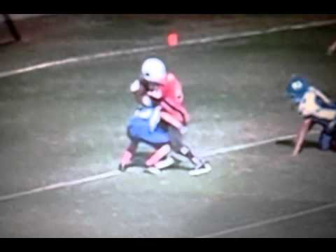 Football body slam in slow motion - YouTube