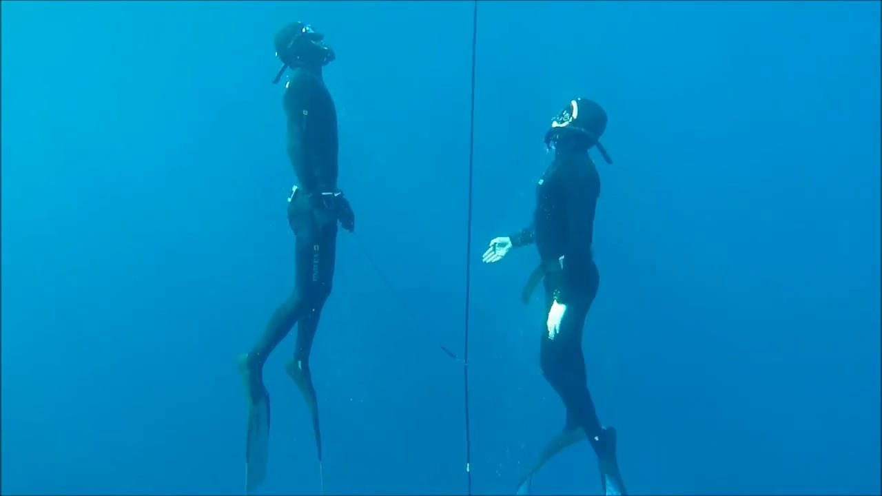 One Breath Freediving - Freefall Practice (HD) - YouTube