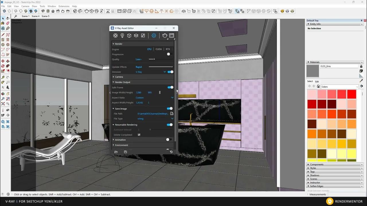 V-ray 6 For Sketchup - Resumable Render - YouTube