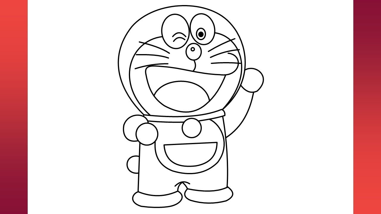 How to Draw Doraemon Step by Step Drawing - YouTube