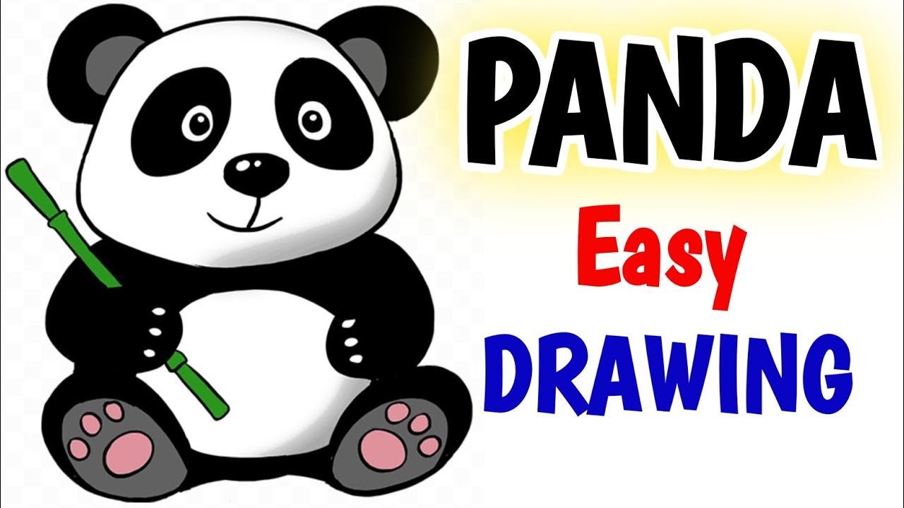 How To Draw A Panda Easy || Cute Panda Drawing || Step By Step - YouTube