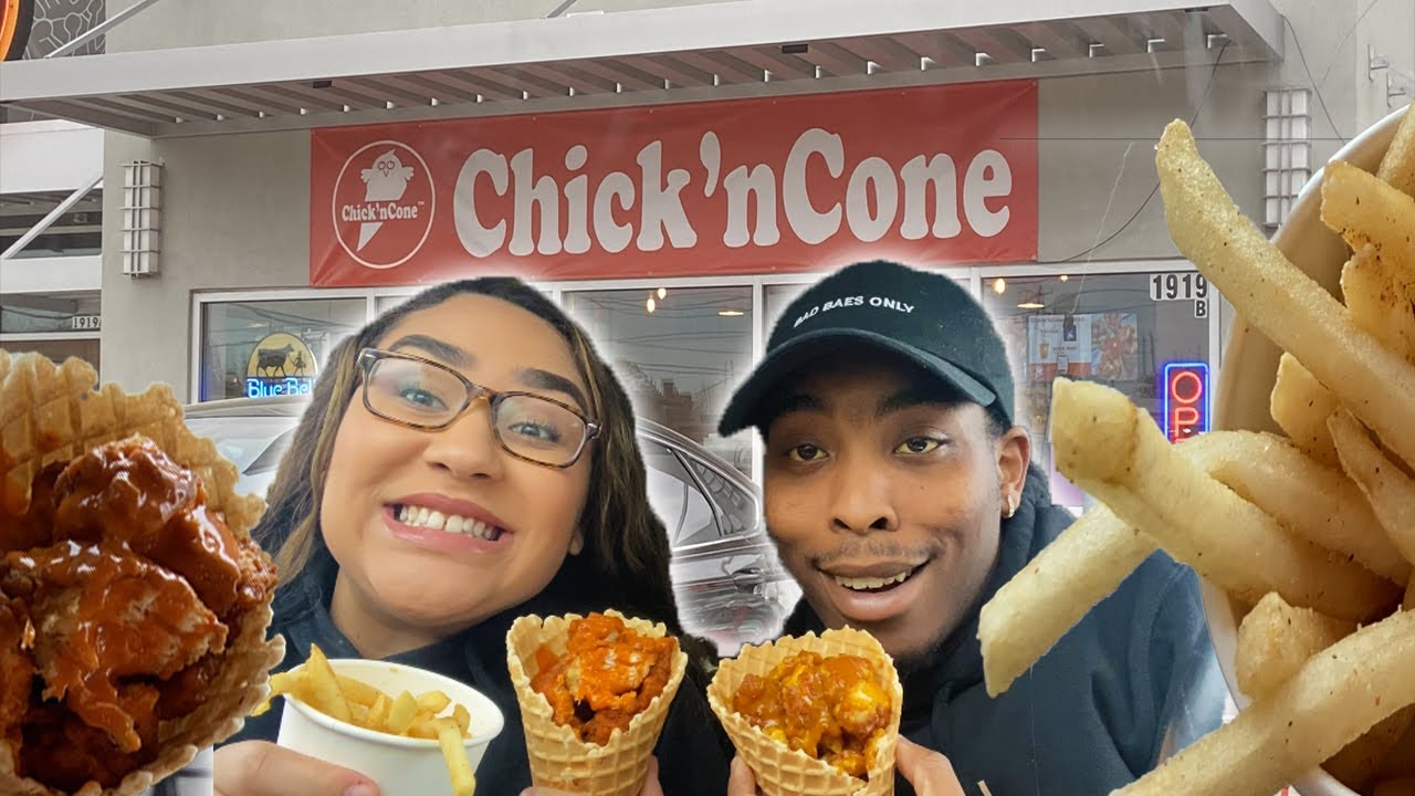 Chick'nCone FOOD/ RESTAURANT REVIEW - YouTube