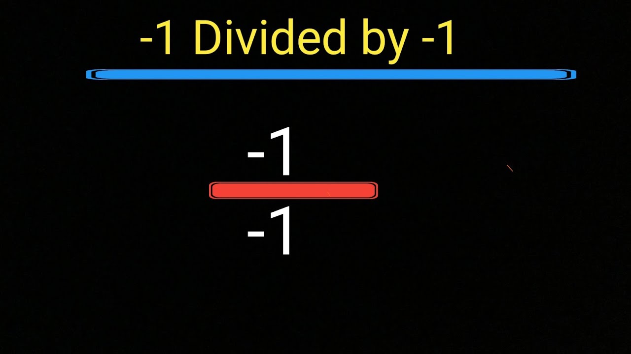 1 Divided By 1 What Happens When You Divide Two Negative Numbers 1 Divided By 1 What Happens When You Divide Two Negative Numbers