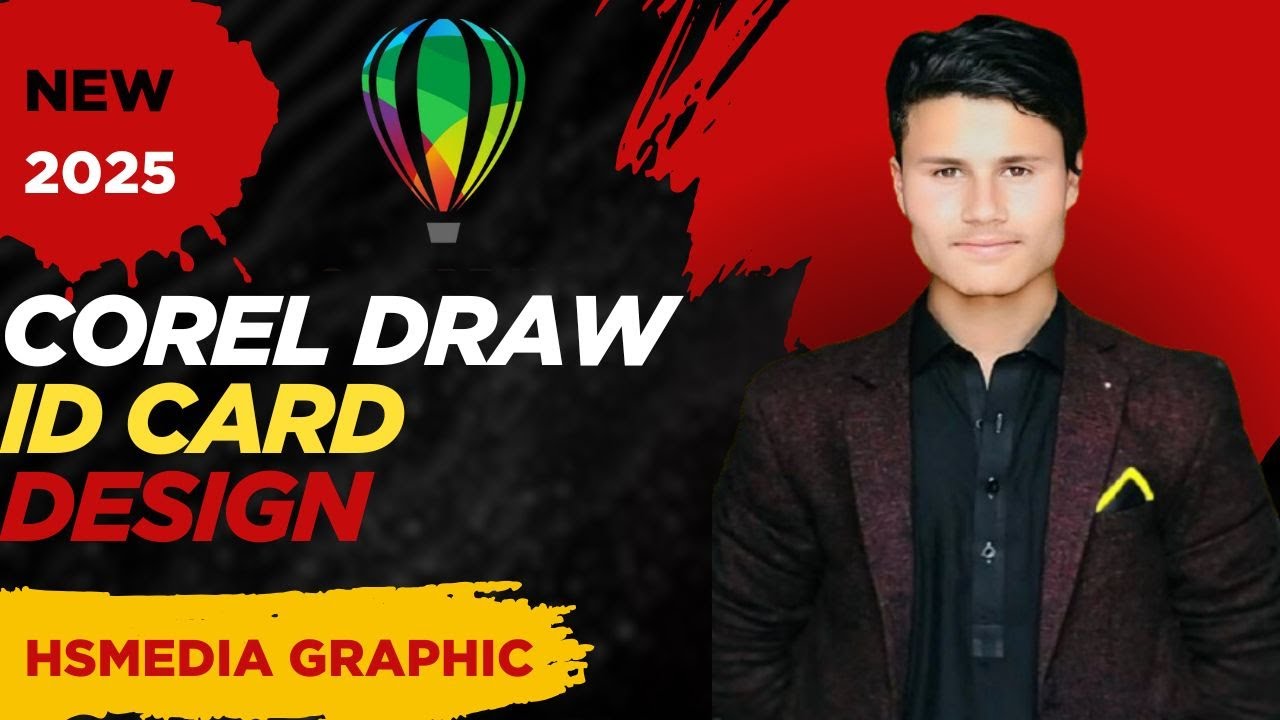 How To Make ID Card Design In CorelDraw | ID Card kaise bnaye corel ...