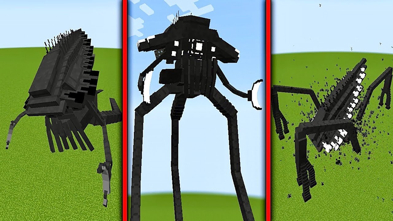 TRIPOD Minecraft War of the Worlds mod - YouTube