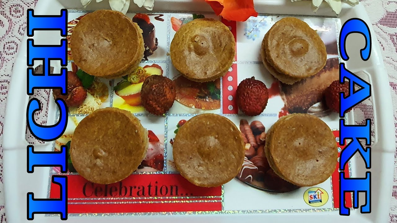 LITCHI CAKE | lichi | fruit cake | litchi cake recipe | lichi ka cake ...