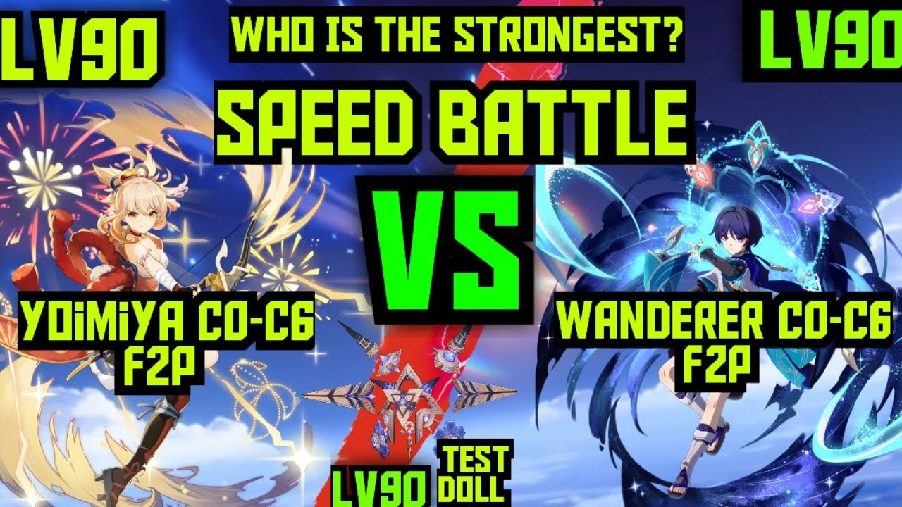 wanderer C0 vs yoimiya C0 who is the strongest | genshin impact - YouTube