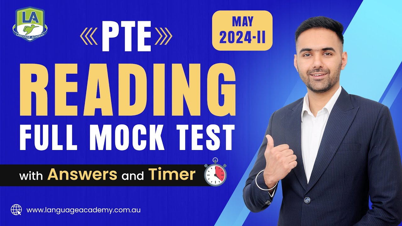 PTE Reading Full Mock Test with Answers | May 2024-II | Language ...