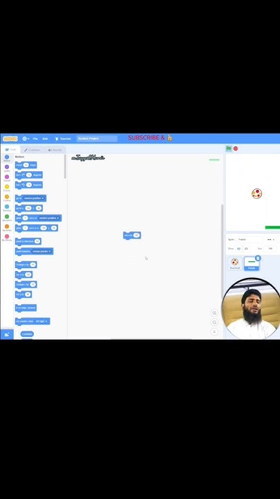 How to attach sprite with mouse in scratch coding | control movement of ...