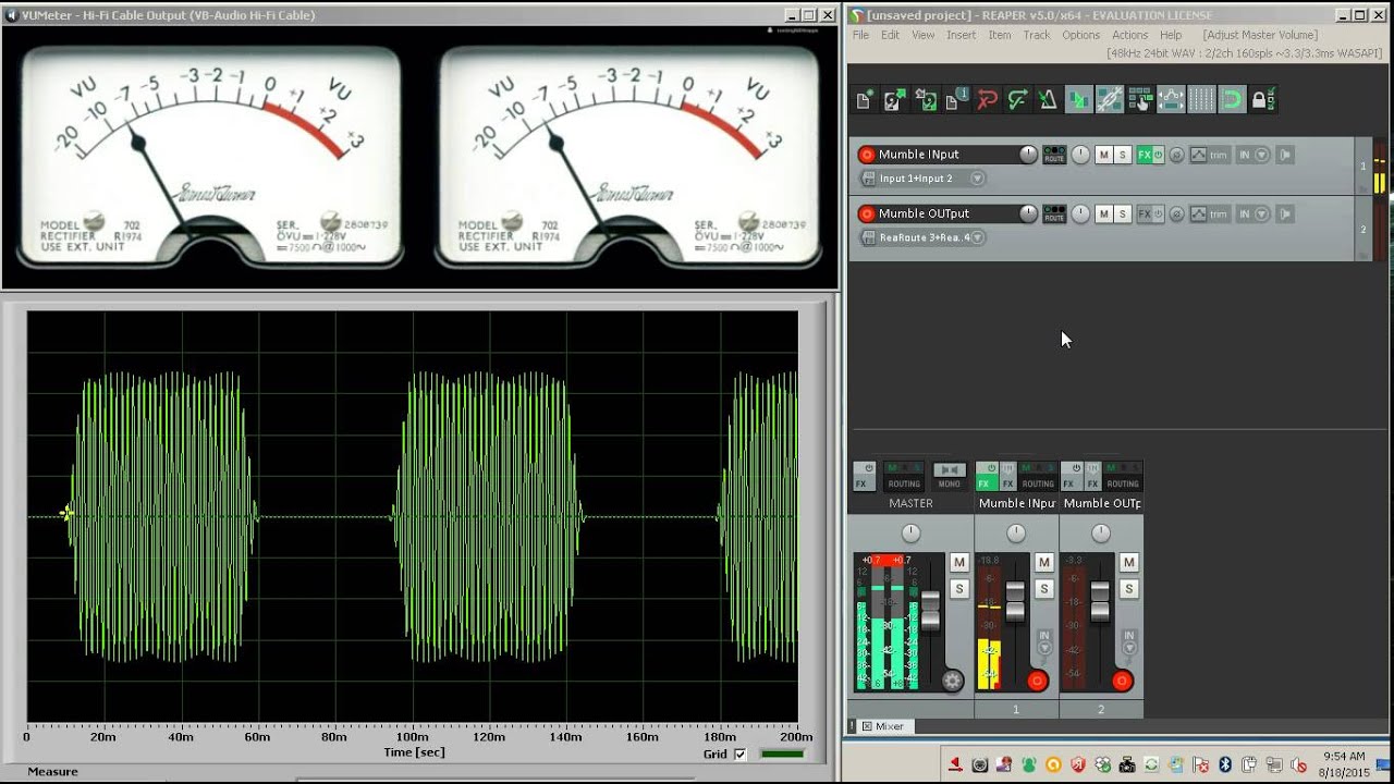 Morse Code QSO over the internet - software setup - config 1 - Reaper ...