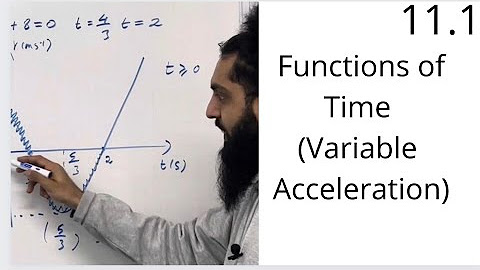 Edexcel Mechanics Year 1 - Chapter 11 Variable Acceleration - YouTube