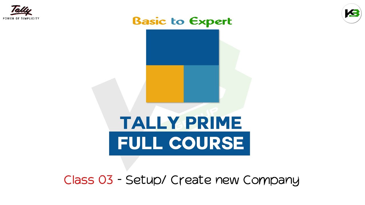 Tally Prime | Full Course | Class 03 - Setup/ Create New Company in ...