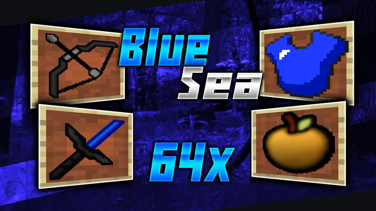 [MCPE Texture Pack] Blue Sea / 64x / MCPE 1.14 - YouTube