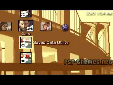 PSP Theme Grand Theft Auto: IV PSP-Themes.NET - YouTube