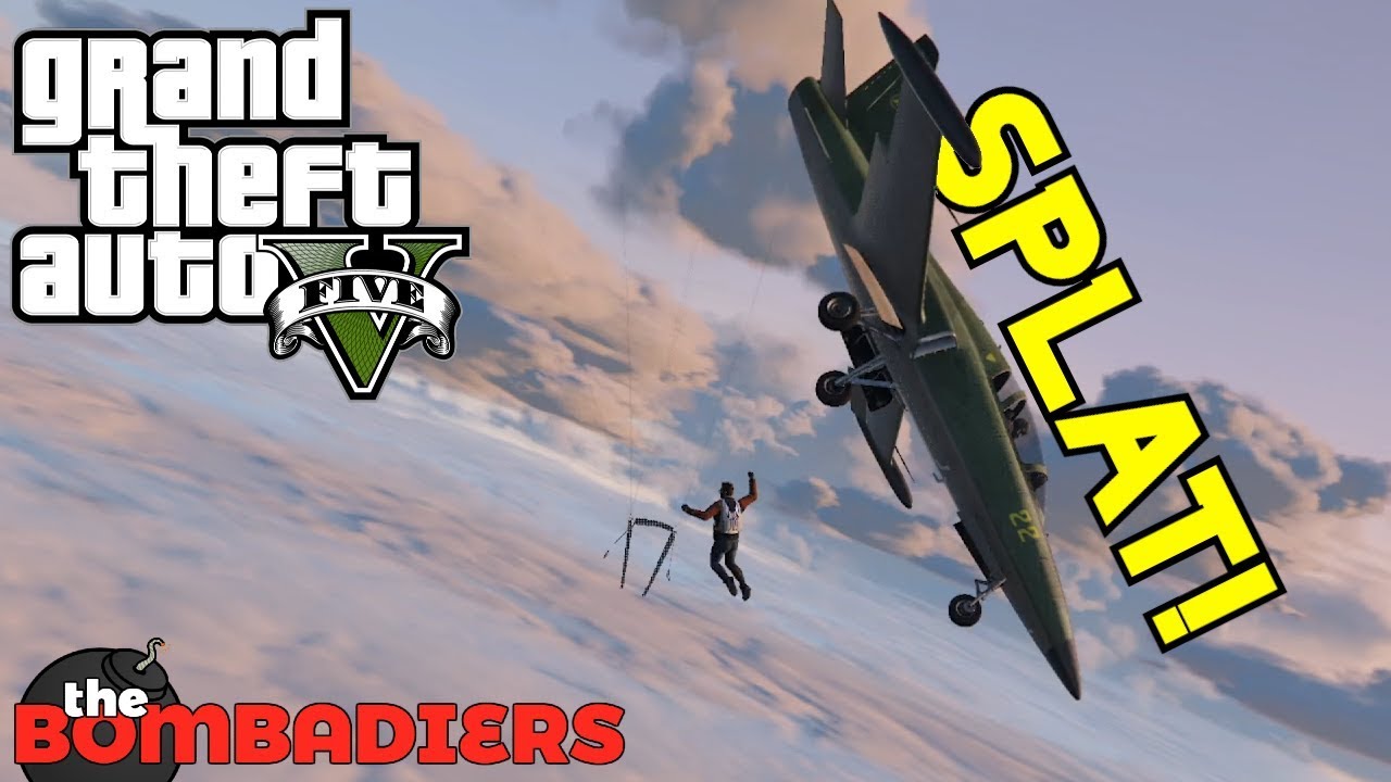 SPLAT! - Jet vs. Parachutes in GTAV - YouTube