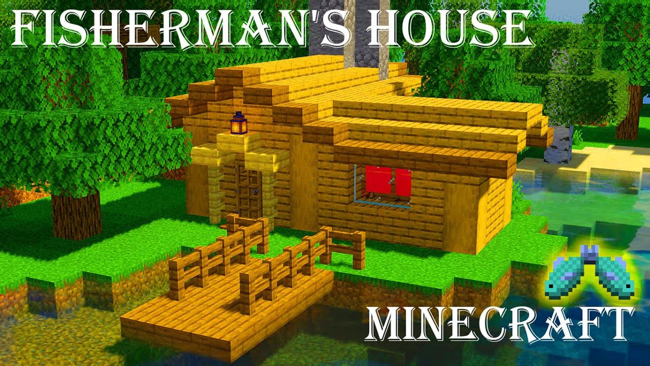 How to build a cozy fisherman's house | Minecraft - YouTube