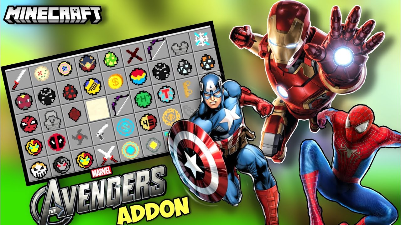 OMG..😱 All Marvel Superheroes Mod For Minecraft Pe 1.19+ - YouTube