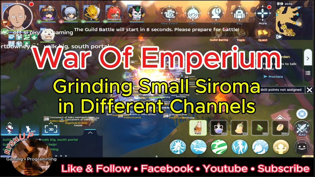 Ragnarok M Classic: Chill WOE! Grinding Small Siroma in Different ...