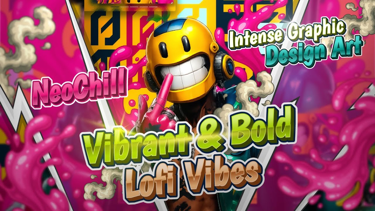 🌟 "Vibrant & Bold Lofi Vibes | Intense Graphic Design Art 🎨 | NeoChill ...
