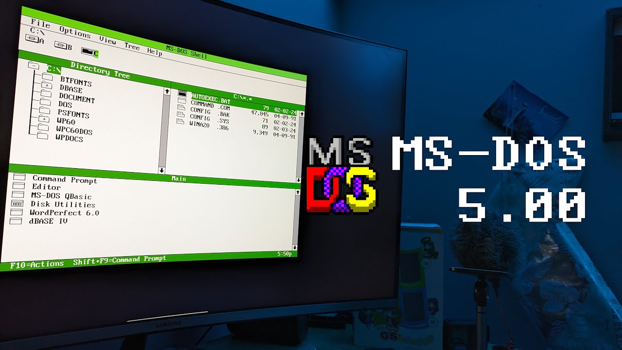 MS-DOS 5: Much better than its predecessor! - YouTube