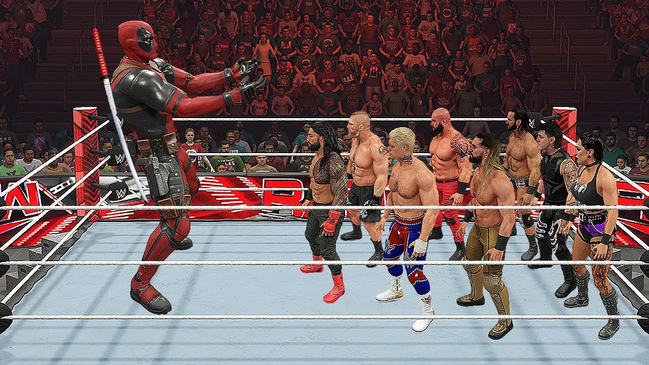 Giant Deadpool vs Mini WWE Superstars Match in WWE 2K23 !!! - YouTube