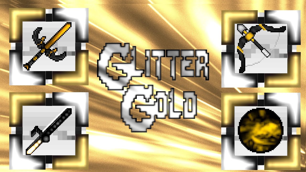[Pack PvP] Glitter Gold • Resource Pack | Minecraft #29 [64x] - YouTube