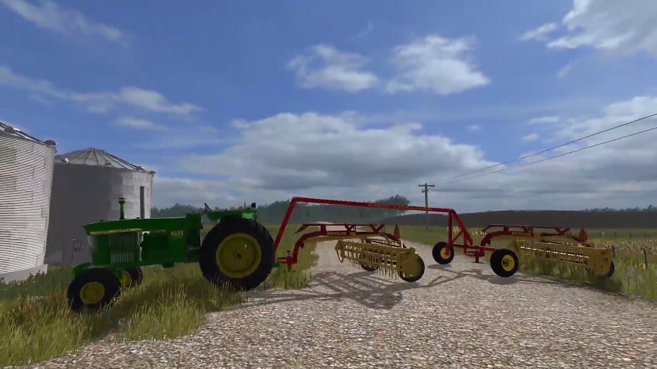 Hay making FS17 Style - YouTube