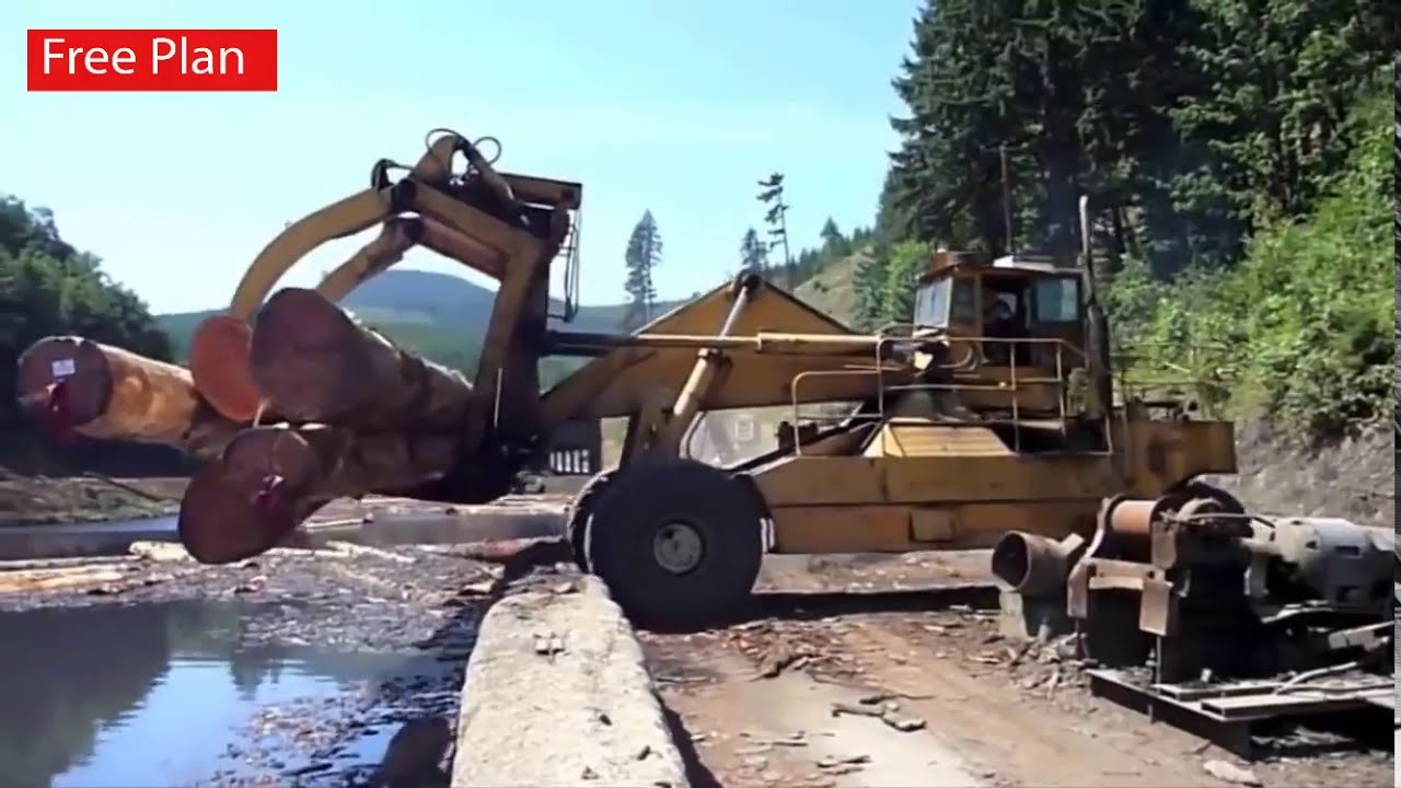 Amazing Fastest Modern Automatic Wood Sawmill Machines Biggest Logging ...