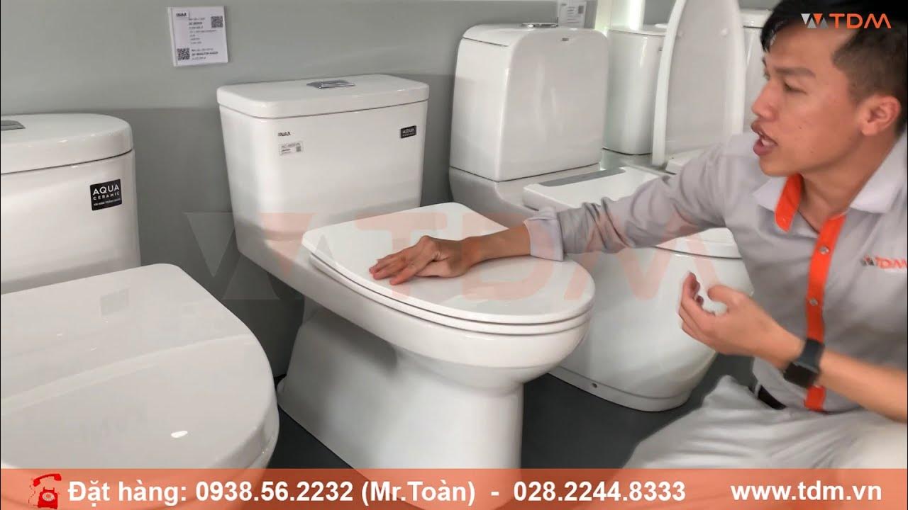 TDM.VN | Review bồn cầu Inax AC-969VN-2 (AC969VN-2) - Bàn cầu 1 khối nắp mỏng mẫu mới 2021 - YouTube