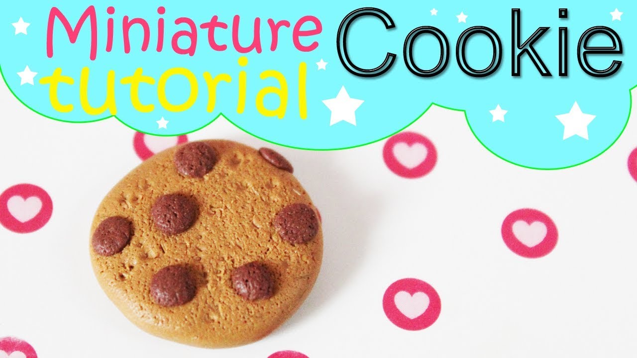 Miniature Cookie - Polymer Clay Tutorial DIY Ciasteczko z Modeliny 164 ...