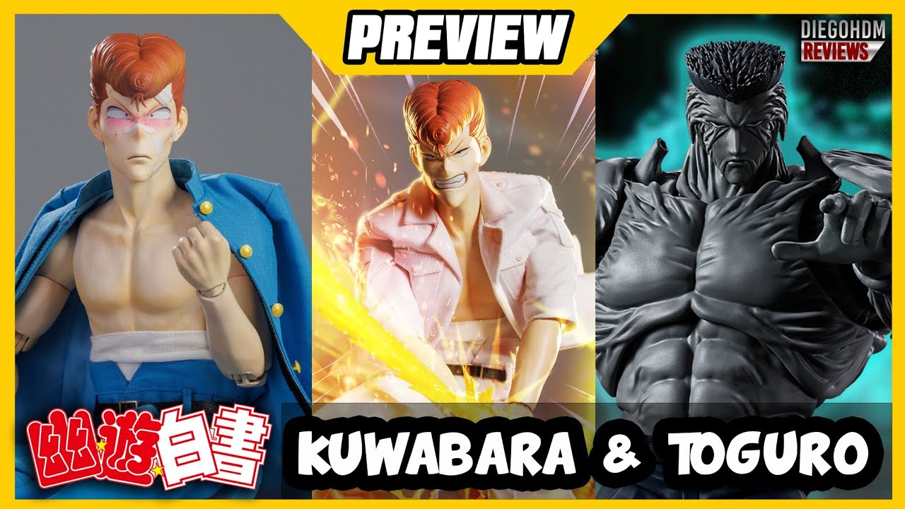 YU YU HAKUSHO KUWABARA e TOGURO 100% SH Figuarts e Asmus Toys PREVIEW ...