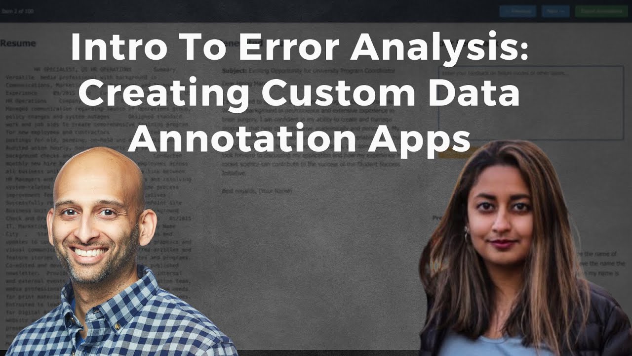 Intro To Error Analysis: Creating Custom Data Annotation Apps (4k ...