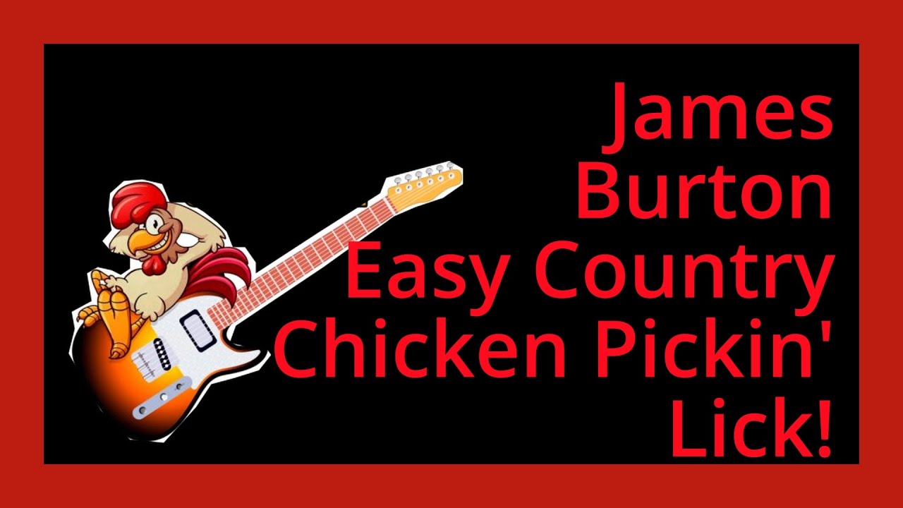 James Burton style chicken pickin' lick for beginners! #guitarlesson # ...