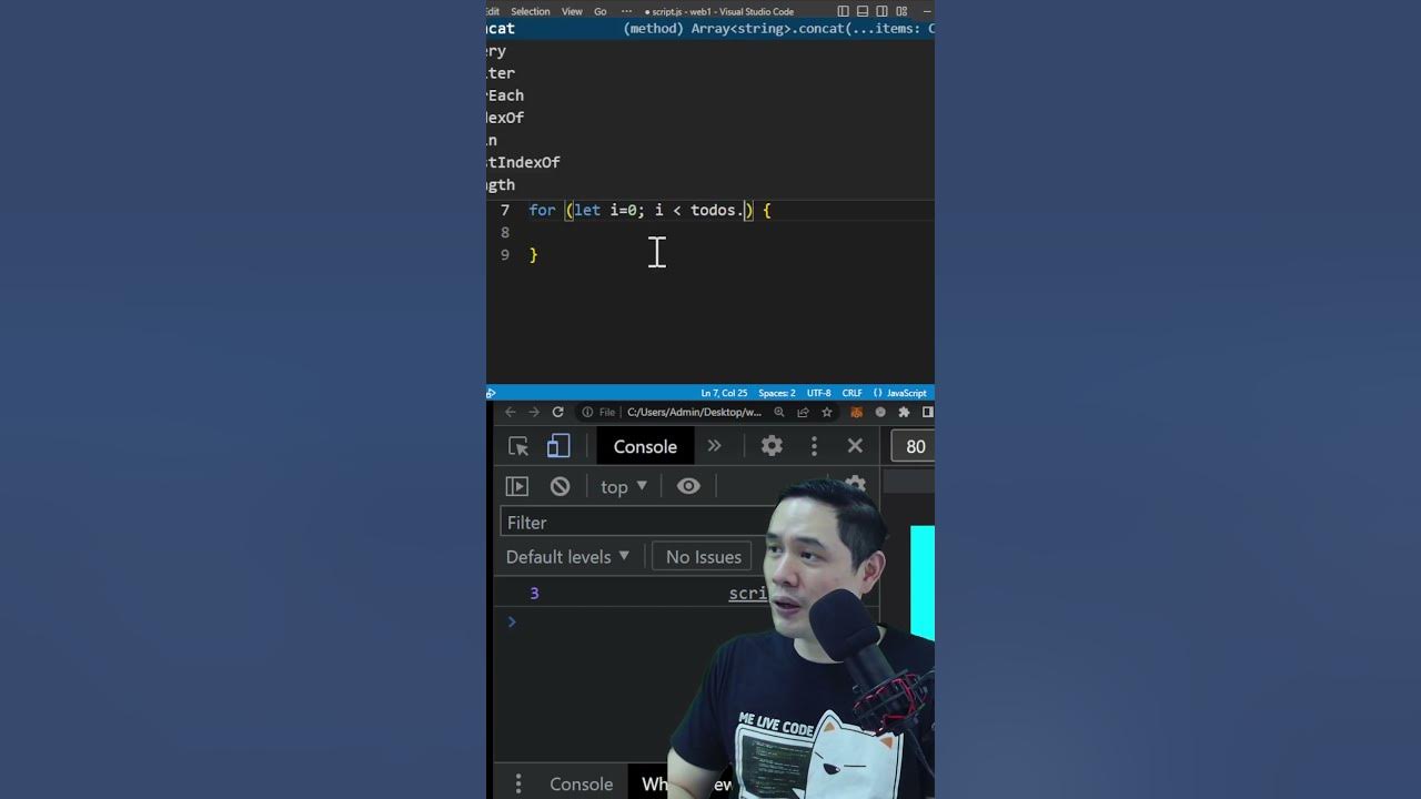Js15 For Loop กับ Array ตอนที่ 45 เรียนเขียนเว็บพื้นฐานด้วย Html Css Javascript อพี่หมีไลฟ์