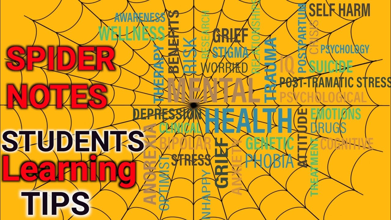 Spider notes students learning tips in hindi | students memory tips ...